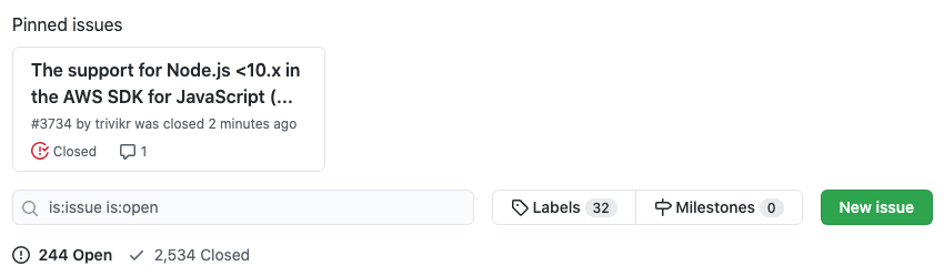 Upgrade to Node.js >=10.x by 2021-10-31 · Issue #3734 · aws/aws-sdk-js ...