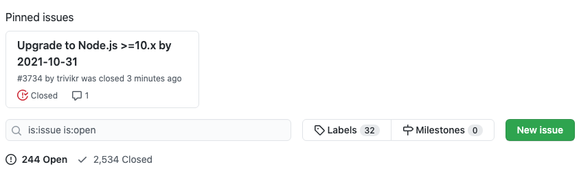 Upgrade to Node.js >=10.x by 2021-10-31 · Issue #3734 · aws/aws-sdk-js ...