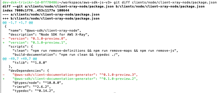 yarn update-clients updates version numbers in package.json · Issue ...