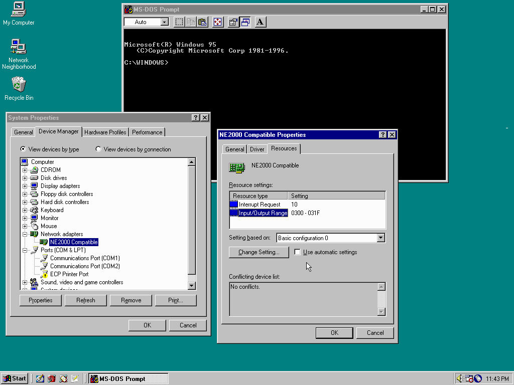 Can't get Windows 95 networking to work · Issue #113 · sarah-walker ...