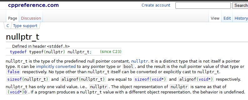 An error is reported during compilation in the msys2 Mingw64 environment: 'nullptr_t' has not ...