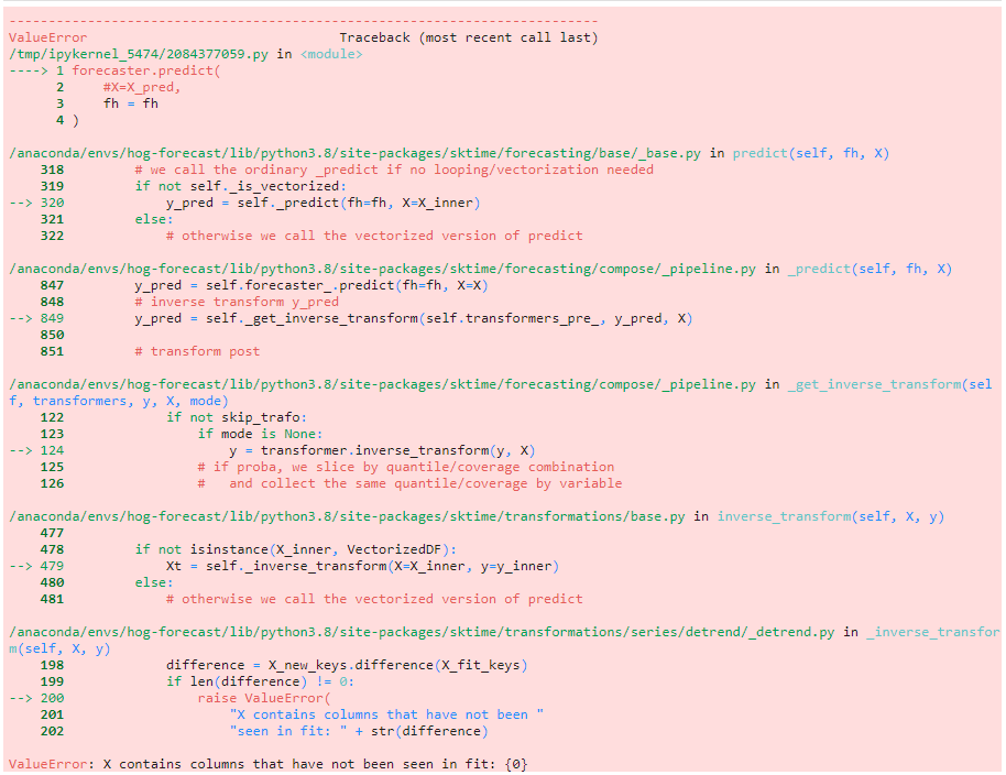 [BUG] Detrender in TransformedTargetForecaster does not work · Issue #2739 · sktime/sktime · GitHub