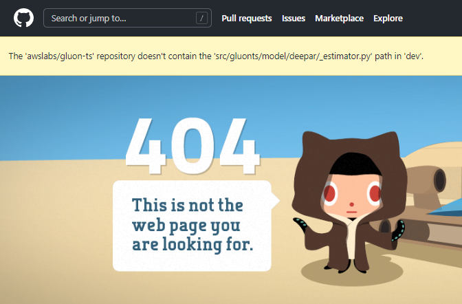 [DOC] In list of models links to implementation do not work · Issue #2254 · awslabs/gluonts · GitHub