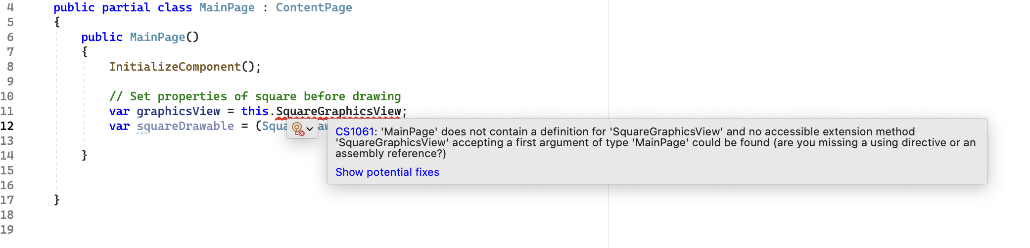Cs1061 Error In Vs For Mac When Referencing Xaml Views In Code Behind · Issue 16659 · Dotnet 