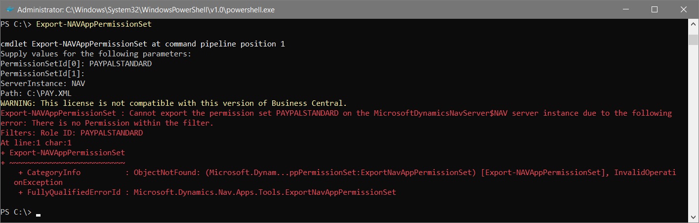 Export-NAVAppPermissionSet doenst works for all PermissionSets · Issue ...