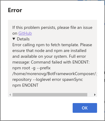 problem to create a new bot form empty teamplate · Issue #8830 ...