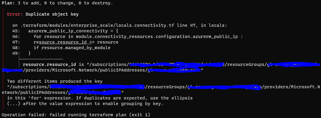 Duplicate object key when naming firewall pip resources · Issue #748 · Azure/terraform-azurerm ...