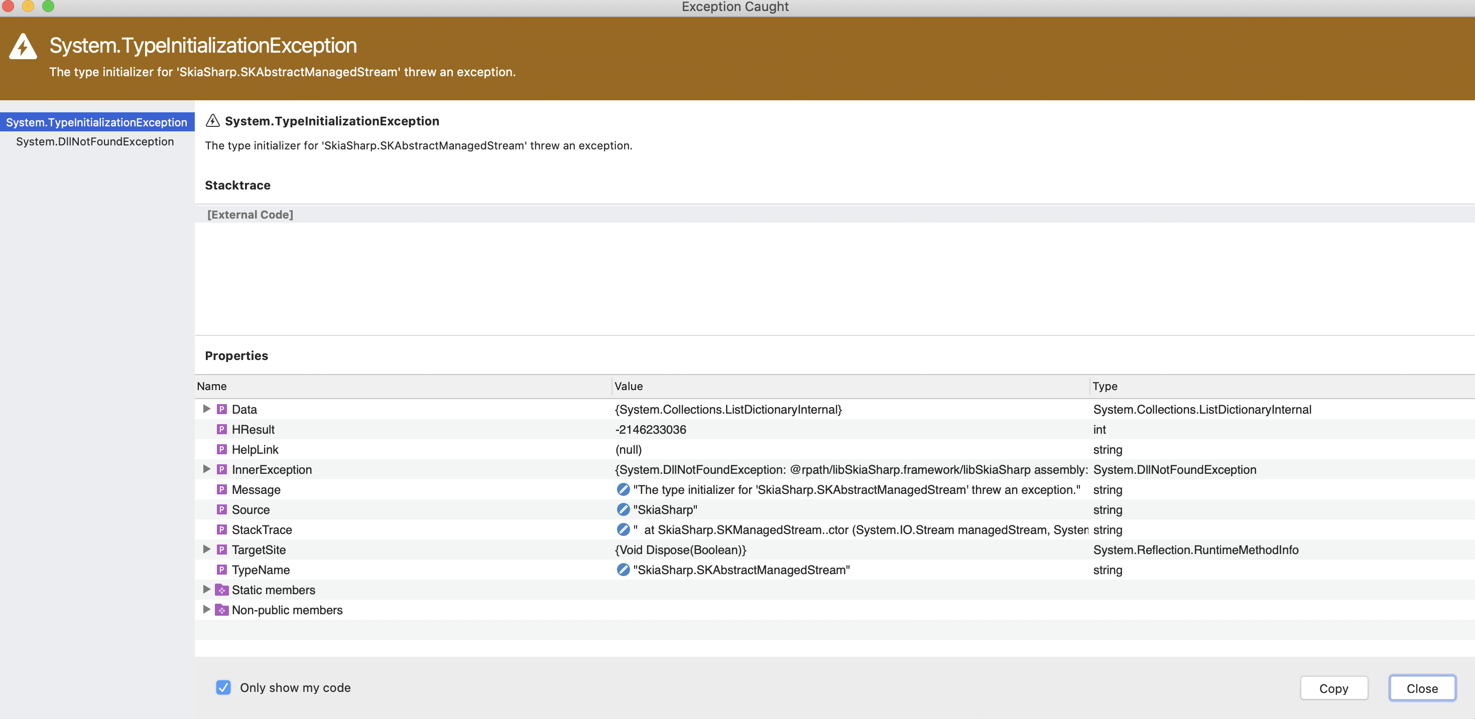 [BUG] Not linking correctly · Issue #1304 · mono/SkiaSharp · GitHub