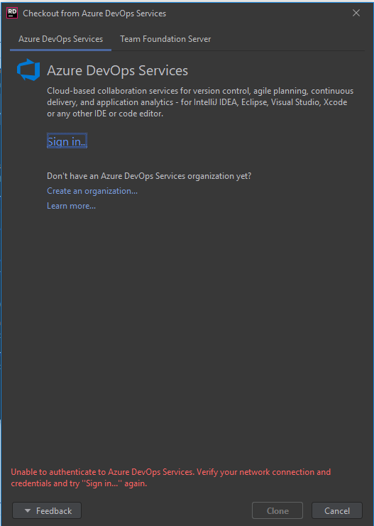 Unable To Authenticate · Issue 391 · Microsoftazure Devops Intellij · Github