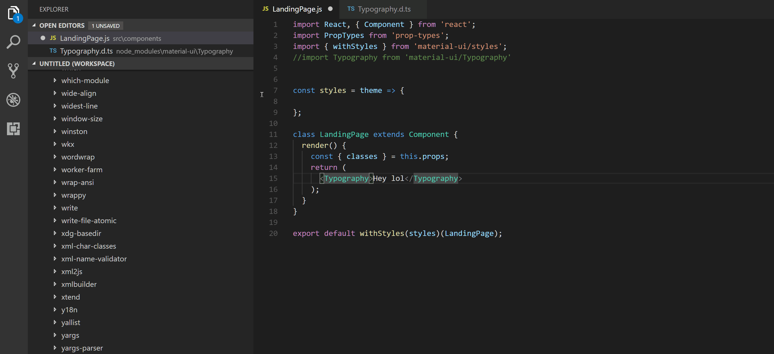 Vs Code Nodejs Project Misses Dts Files Located In Project Level Nodemodules · Issue 22927 8340