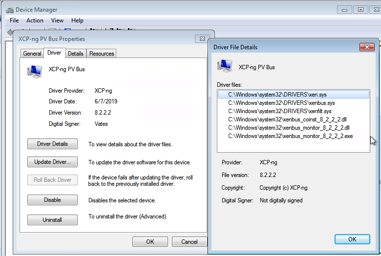 XCP-ng Windows PV-Drivers 8.2.2 · Issue #181 · xcp-ng/xcp · GitHub