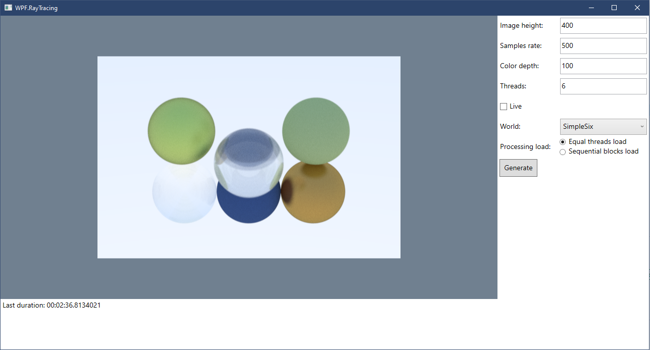 GitHub - pyanulis/WPF.RayTracing