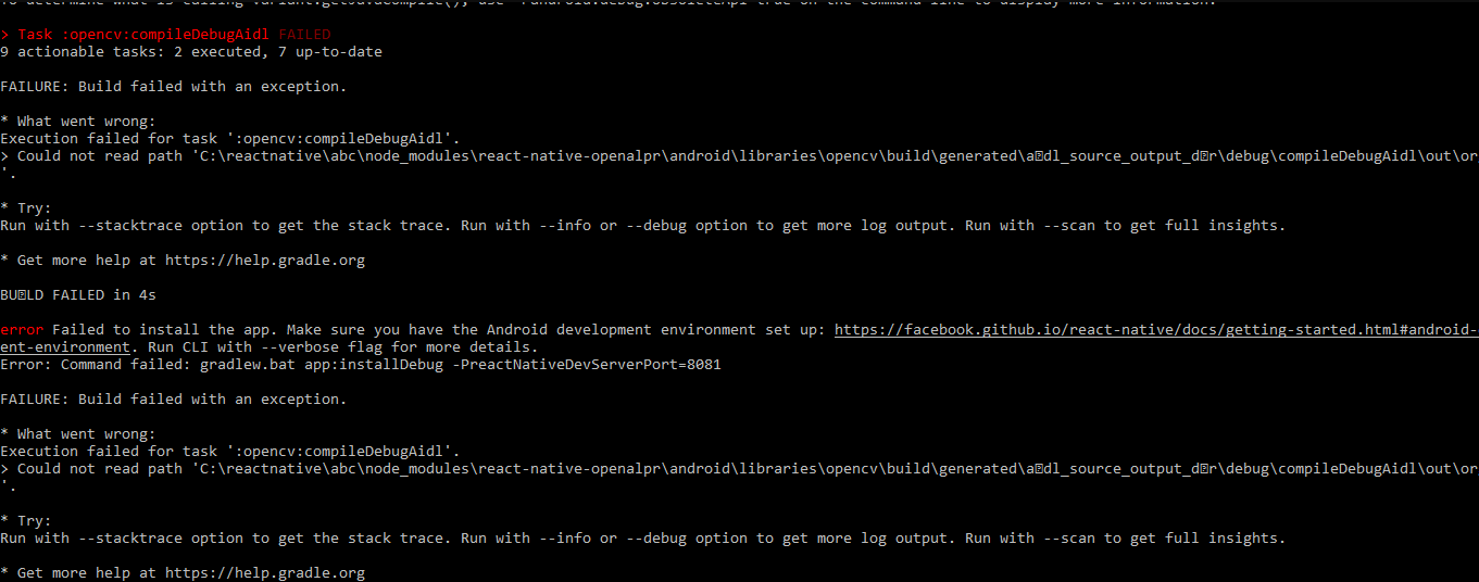 What is the problem? · Issue #75 · RobertSasak/react-native-openalpr · GitHub