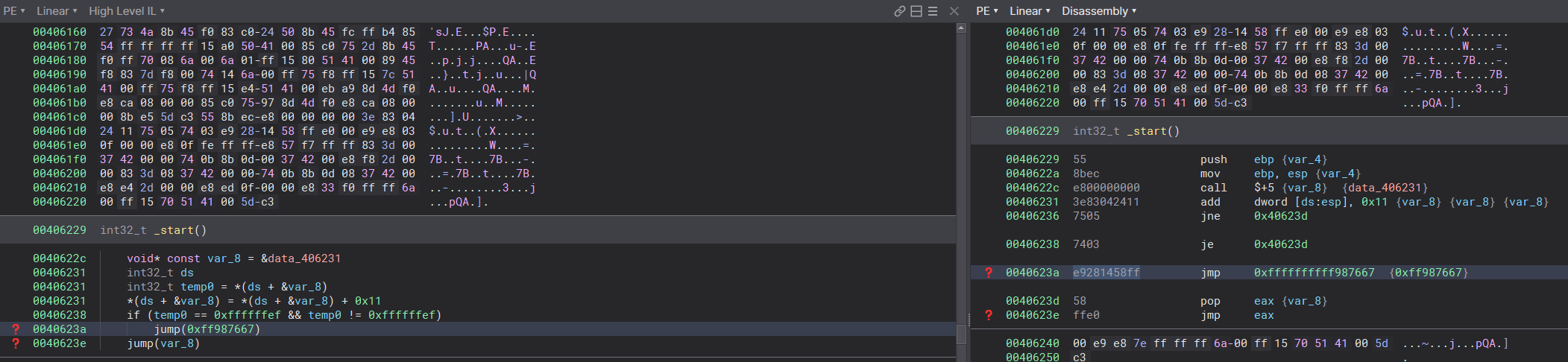 Convert to Nop (x86, windows) broken · Issue #3555 · Vector35/binaryninja-api · GitHub