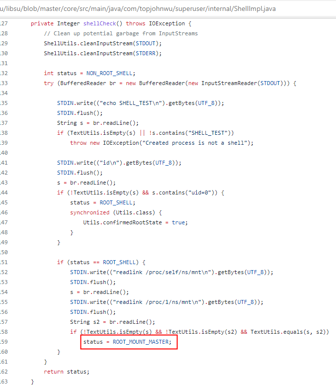confirmedRootState may set to false when status == ROOT_MOUNT_MASTER · Issue #103 · topjohnwu ...