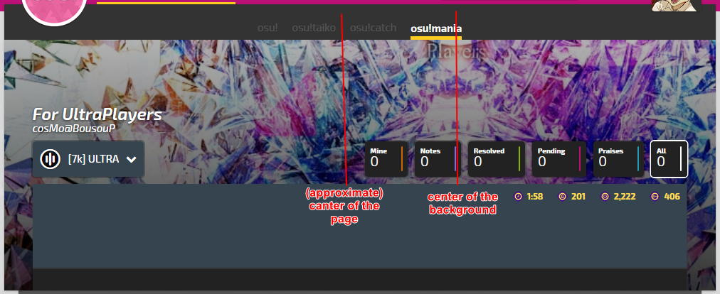 make the header background horizontally centered on mv2 page · Issue #2352 · ppy/osu-web · GitHub