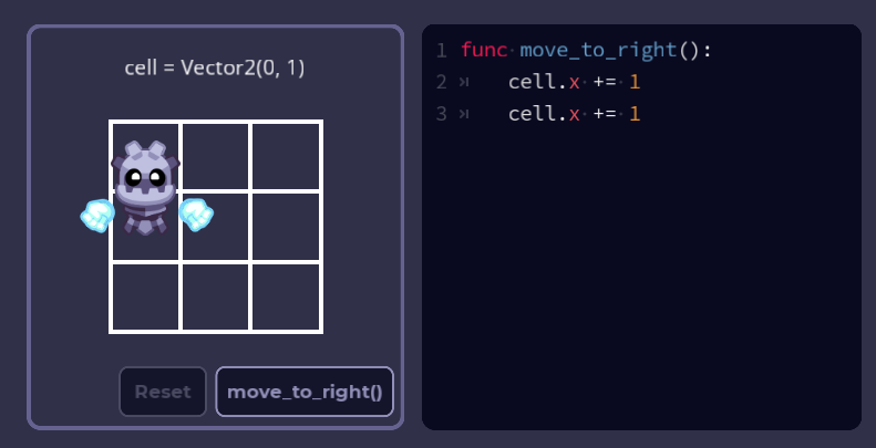 Consider adding a subtle background to make game examples with movement easier to read · Issue ...