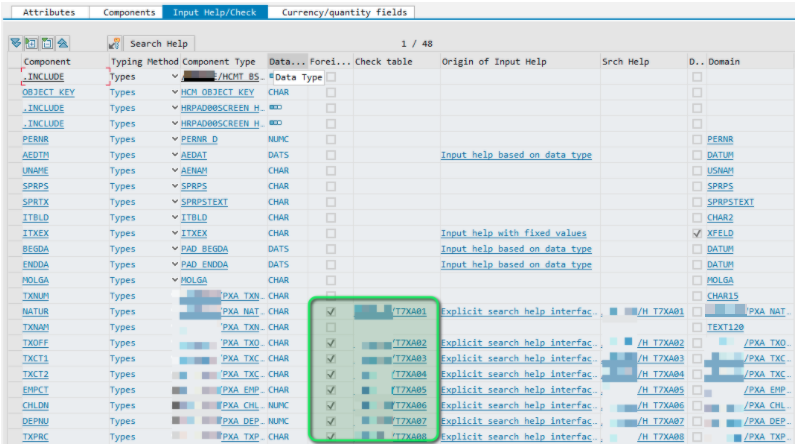 TABL(DDIC Structure with .include) serialisation/deserialisation issue with check tables and ...