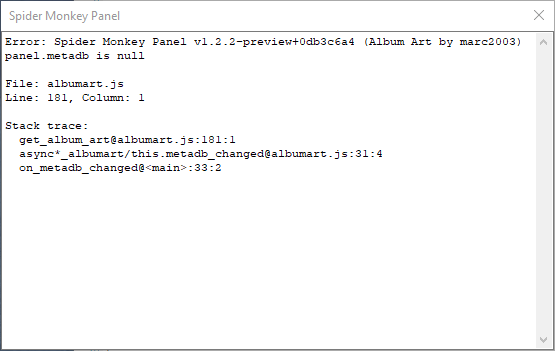 albumart.js error message · Issue #105 · TheQwertiest/foo_spider_monkey_panel · GitHub