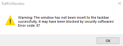 Error code: 87 (Win10 & Win11) · Issue #1274 · zhongyang219 ...