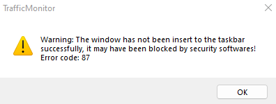 Error code: 87 (Win10 & Win11) · Issue #1274 · zhongyang219 ...