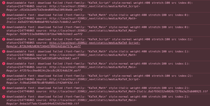 [BUG] KaTeX fonts cannot be downloaded · Issue #285 · org-roam/org-roam-ui · GitHub