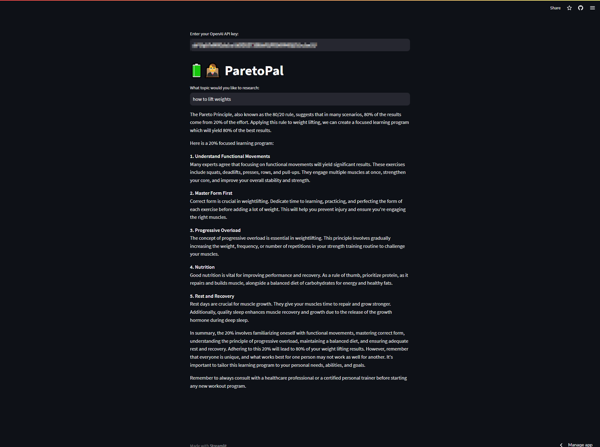 GitHub - christianboyle/pareto-pal