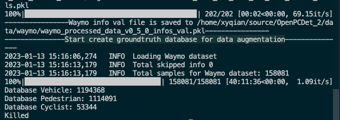 Extract Point Cloud Data From Tfrecord And Generate Data Infos But