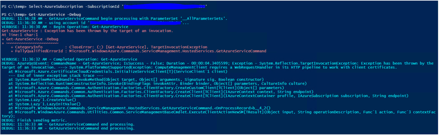 New Powershell Commands V240 Az Not Being Compatible With Azure Classic V530 · Issue 9651