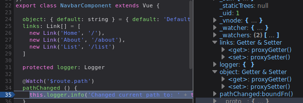Vue.js component properties are shown as undefined. · Issue #65 · firefox-devtools/vscode ...