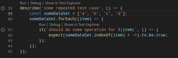 it statements in loop don't show as pass/failed in gutter · Issue #41 ...