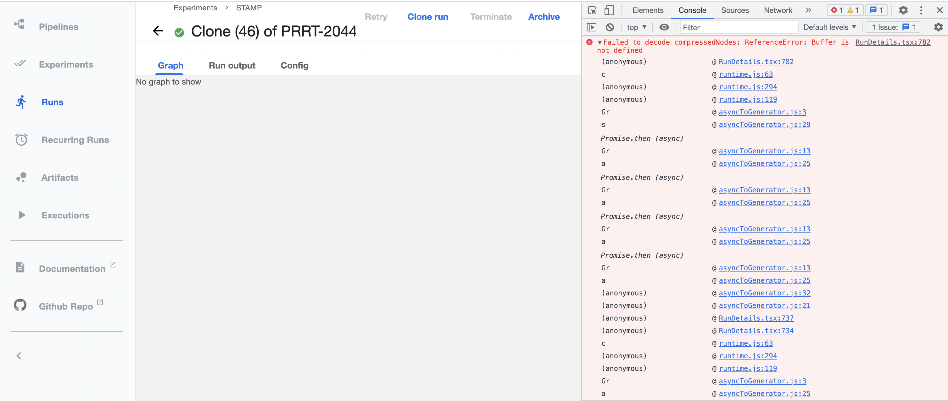 [frontend] Failed To Display A Pipeline Execution Graph No Graph To Show · Issue 7655