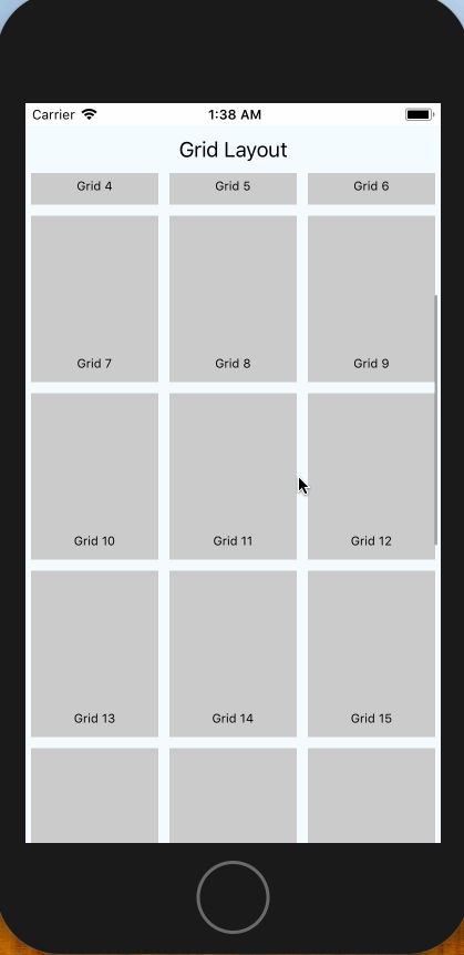 React native layout grid Npm