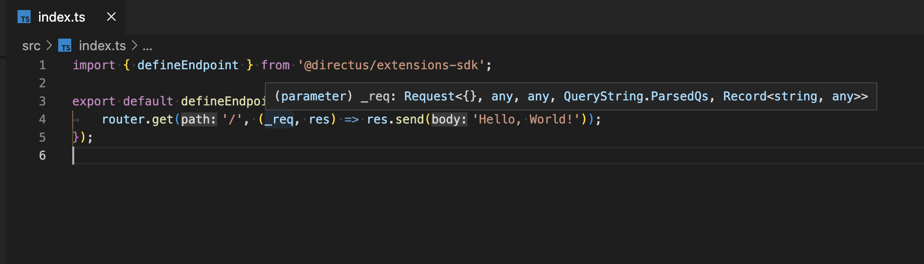 `npm init directus-extension` with `typescript` option does not add `express` types · Issue ...