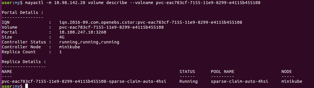 mayactl volume describe command error · Issue #1161 · openebs-archive/maya · GitHub