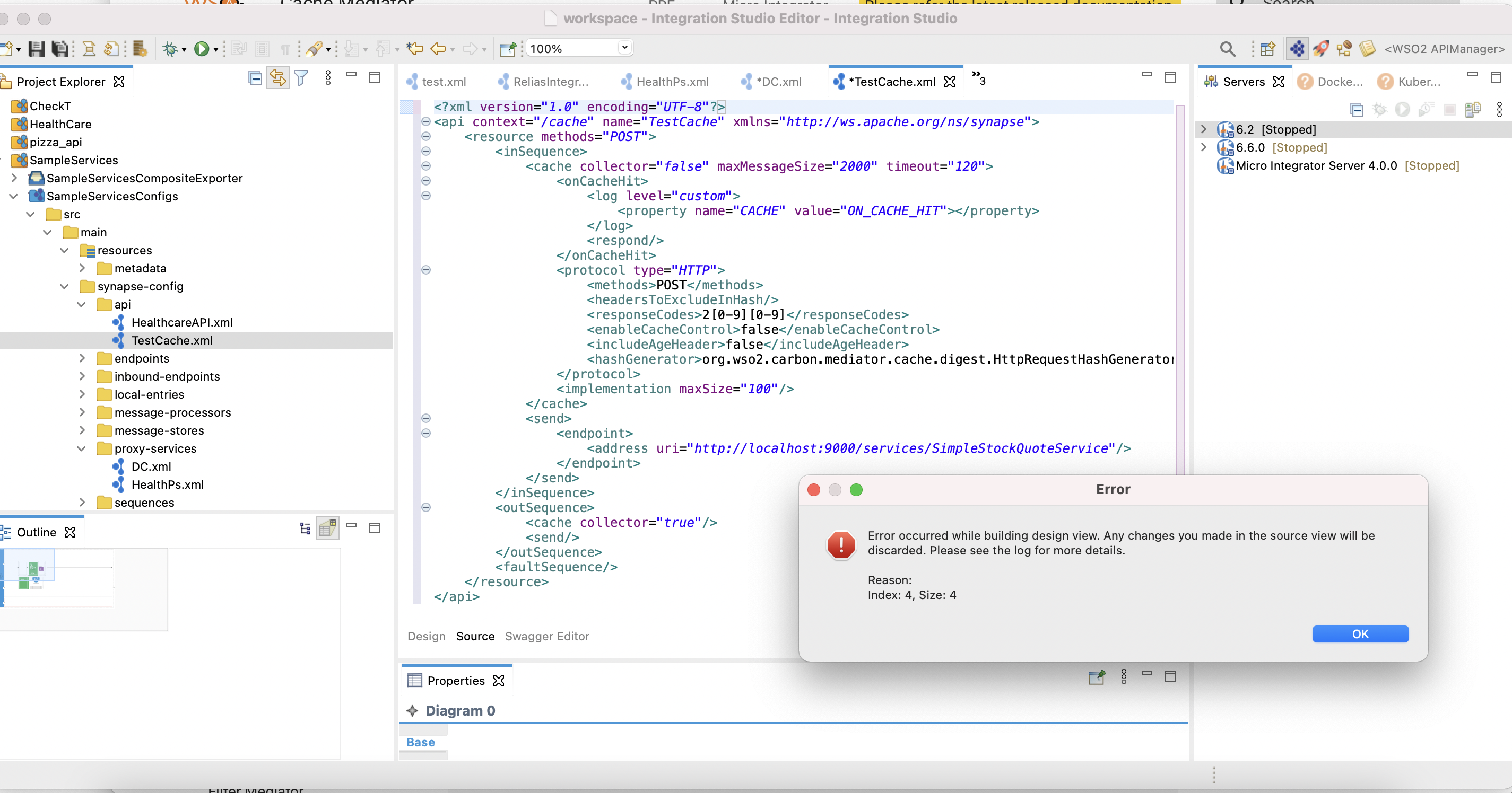 Unable to save the artifact with cache mediator · Issue #1083 · wso2/integration-studio · GitHub