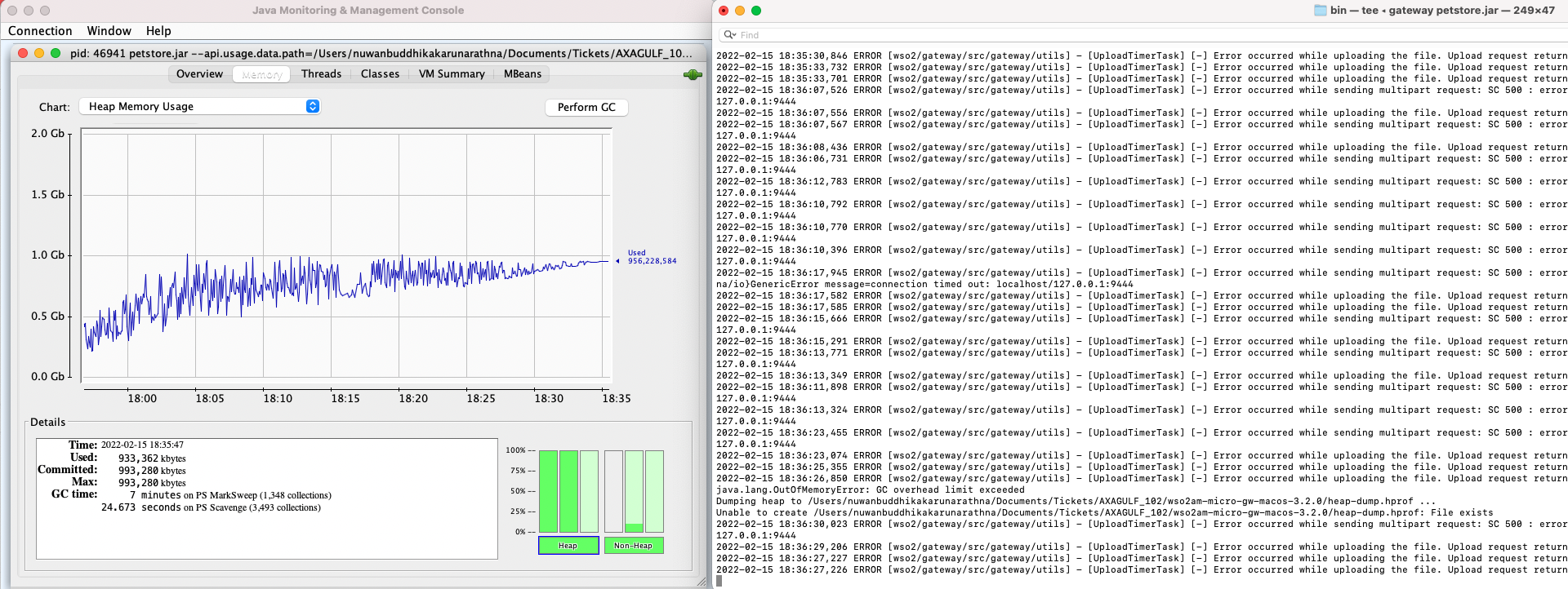 Increased memory consumption and OOM Issue when analytics connection is broken · Issue #2822 ...