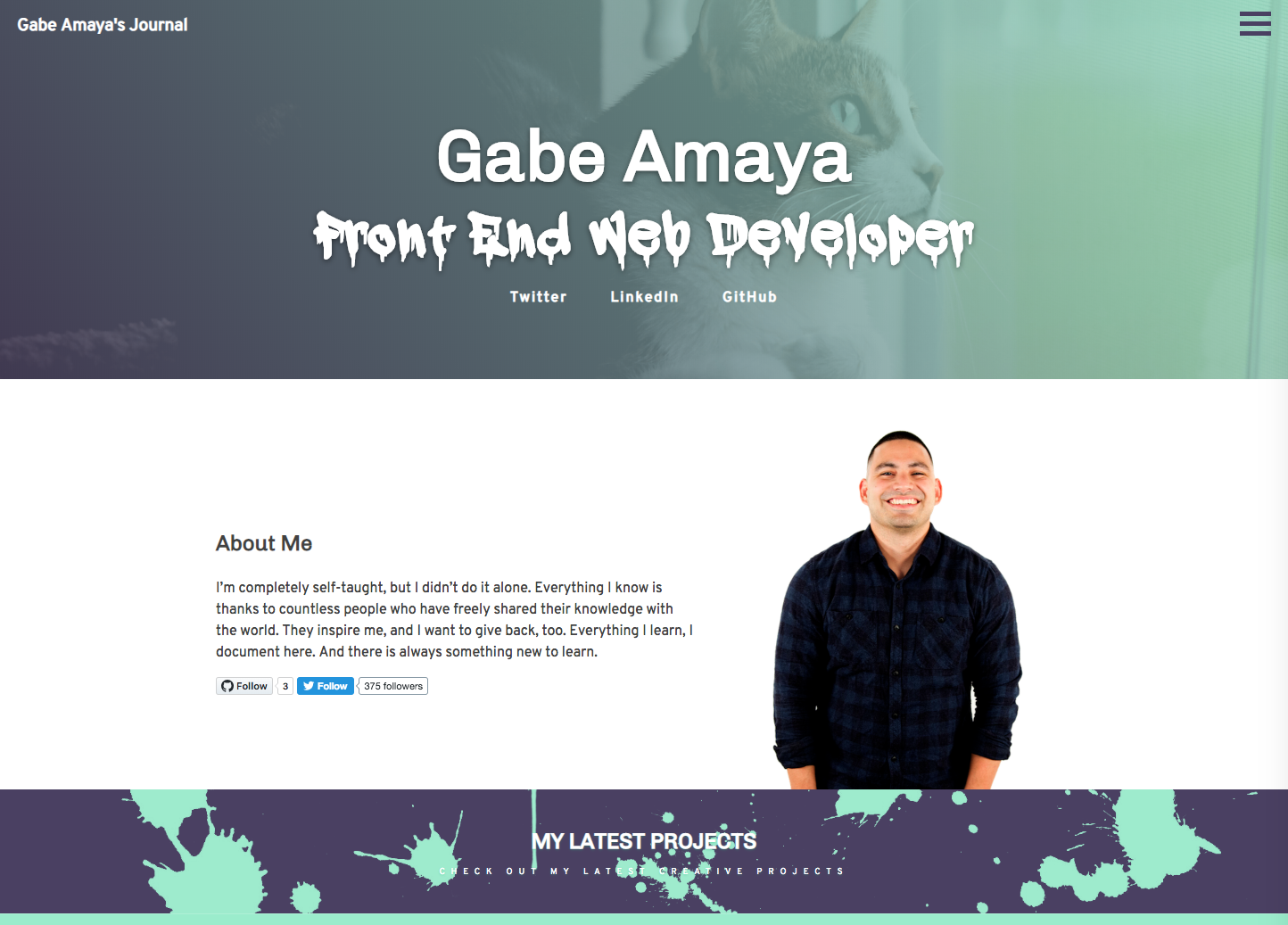 GitHub - CodingGabe/zarya: Creating a sick new css grid template with Hugo for my Portfolio