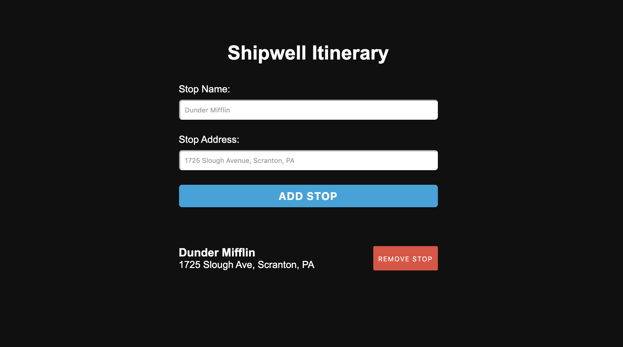 GitHub - CodingGabe/shipwell-app: A Demo App for my favorite company ever Shipwell!