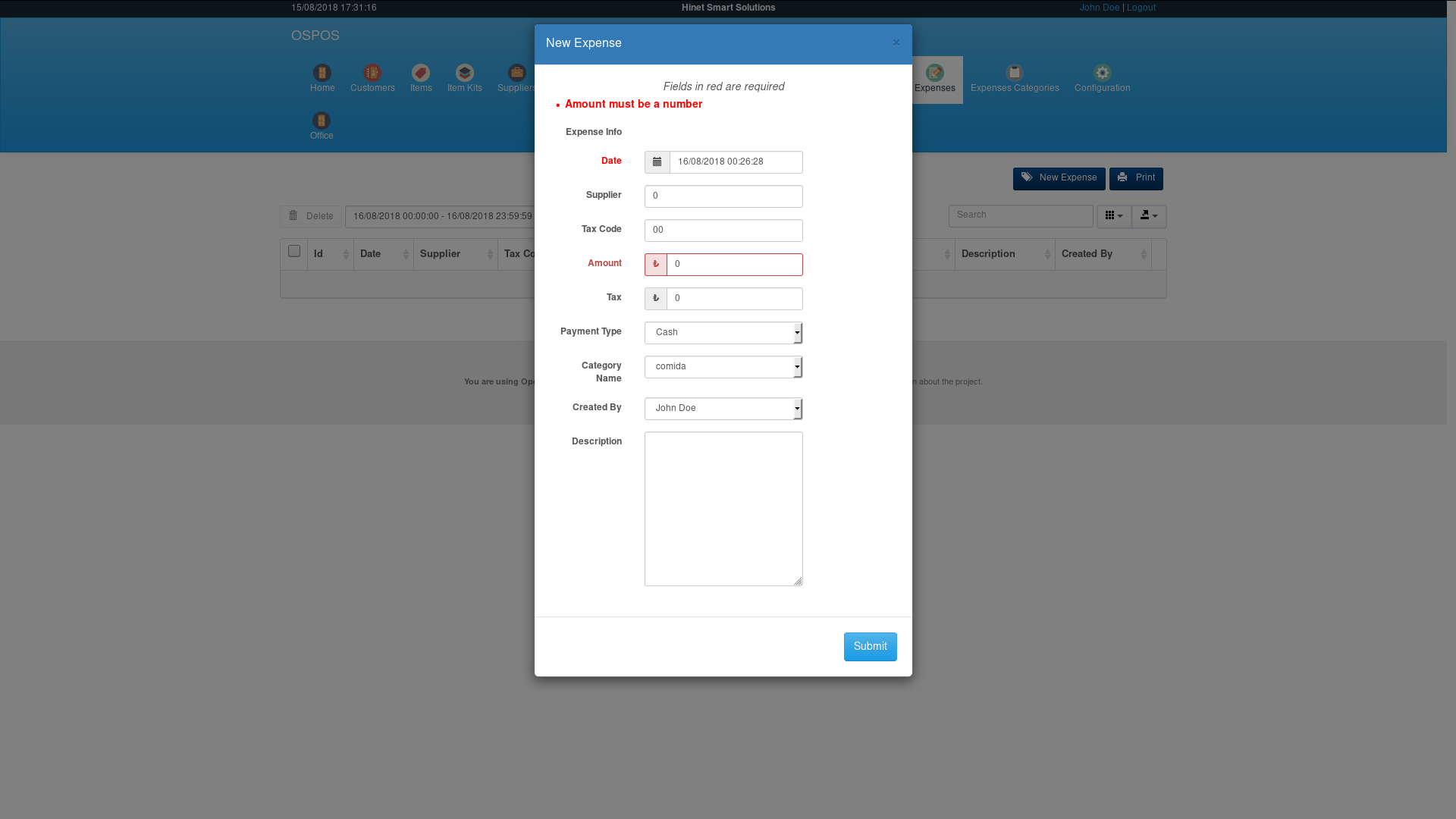 Thousands separator interpreted as malformed number in New Expense form ...