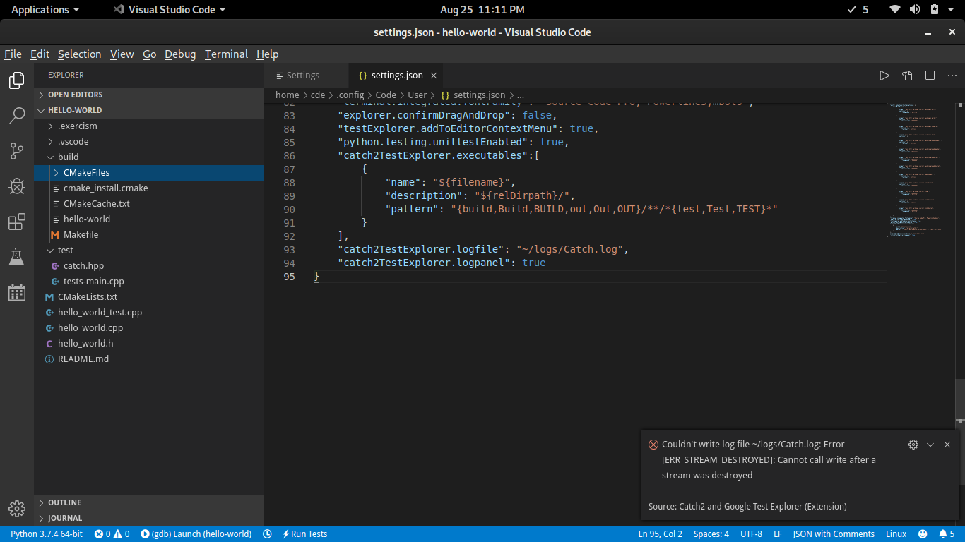 Doesn T Find Tests · Issue 125 · Matepek Vscode Catch2 Test Adapter · Github