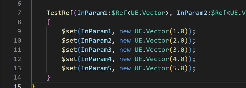 [UE] 包含多个引用参数的方法导出有问题，且调用返回的引用参数为默认值 · Issue #801 · Tencent/puerts · GitHub