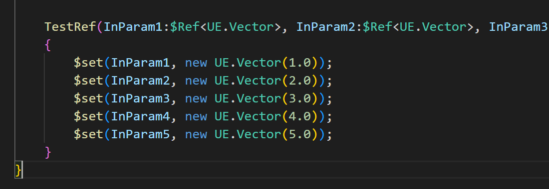 [UE] 包含多个引用参数的方法导出有问题，且调用返回的引用参数为默认值 · Issue #801 · Tencent/puerts · GitHub