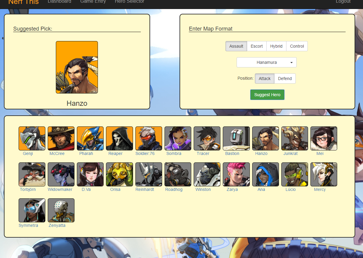 GitHub - thisiswhale/NerfThis: A database that allows players to submit their win/loss games. As ...