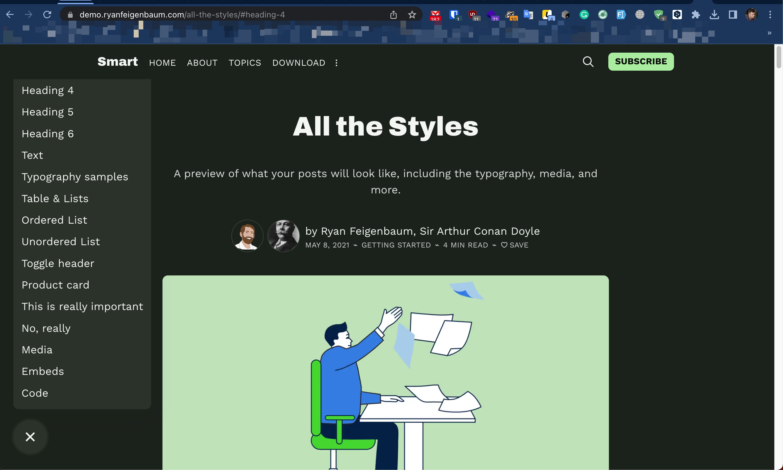 [BUG] TOC rendering issue when there are a lot of items · Issue #275 · royalfig/smart · GitHub