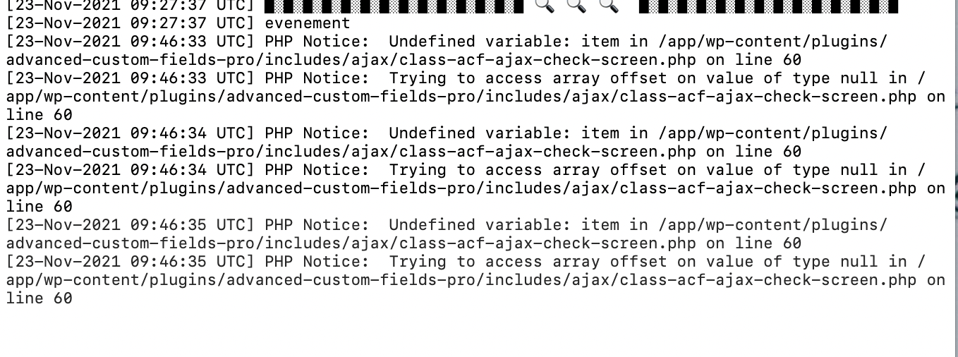 Getting PHP notices when auto-saving draft · Issue #582 · AdvancedCustomFields/acf · GitHub