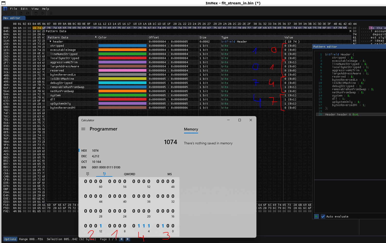 [Bug] Patterns bitfield only with 8bit resolution · Issue #292 · WerWolv/ImHex · GitHub