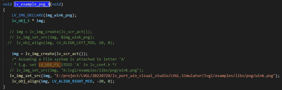 How load picture of wink.png in Visual Studio Project · Issue #3527 · lvgl/lvgl · GitHub