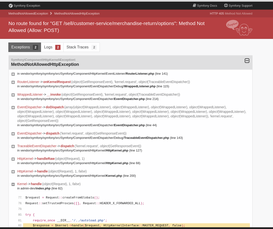 BO - Multistore - Merchandise Returns - An exception is displayed when we select a shop · Issue ...