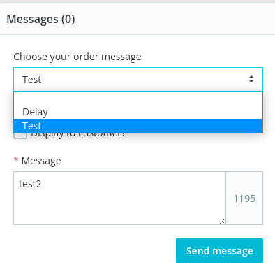BO - Orders - Order message - Order message with the same title is not displayed in the "order ...